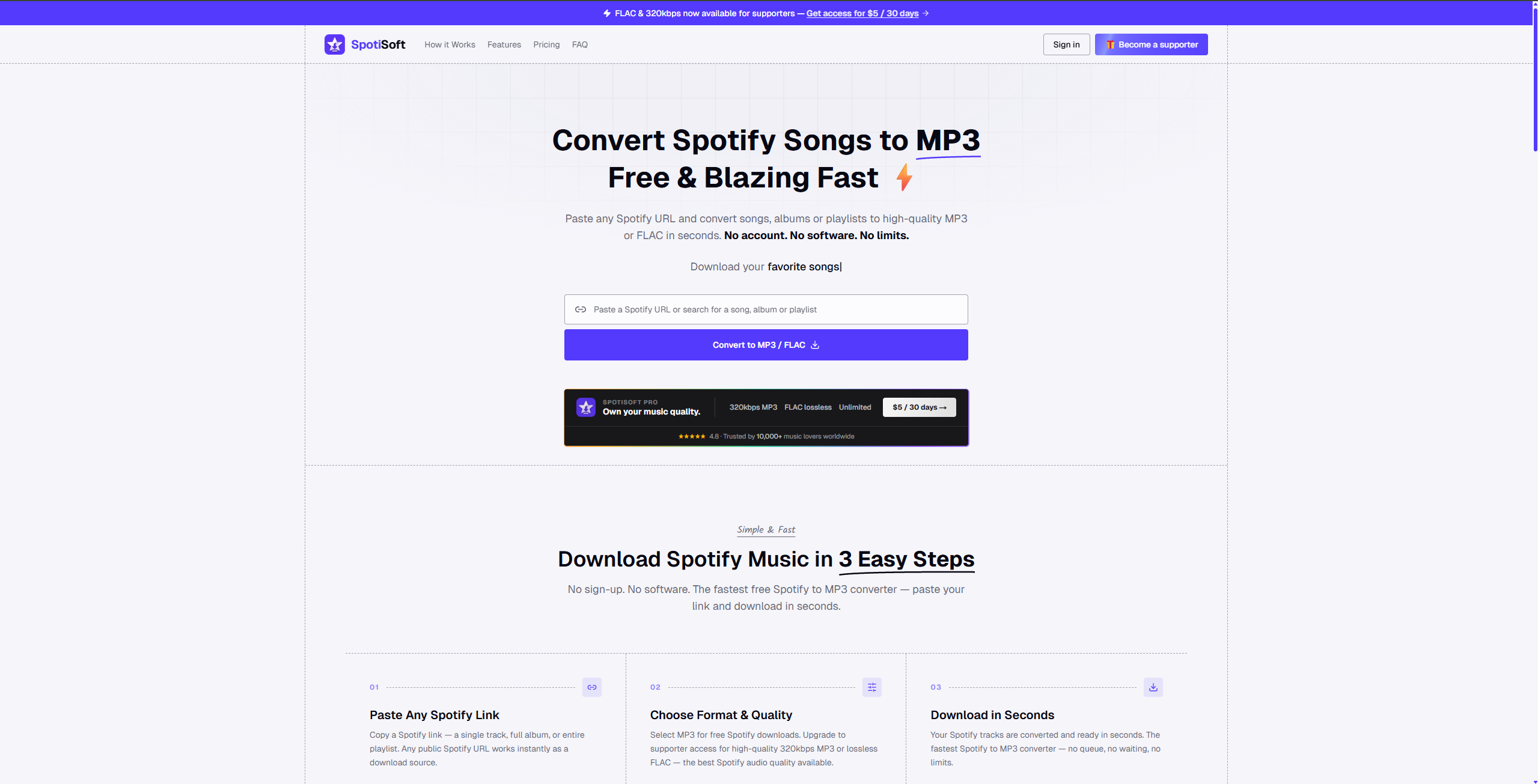 SpotiSoft | Spotify Playlist Downloader — Download Full Playlists 2026